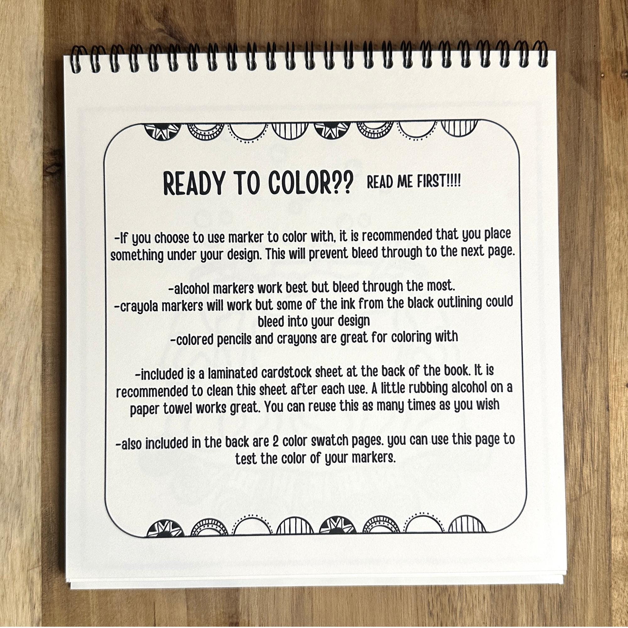 Boho Coloring Book, Bold and Easy Coloring Book, Thick Lined Coloring ...