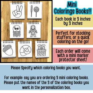 Mini Coloring Books, Travel Coloring Books, Stocking Stuffers, Kids ...
