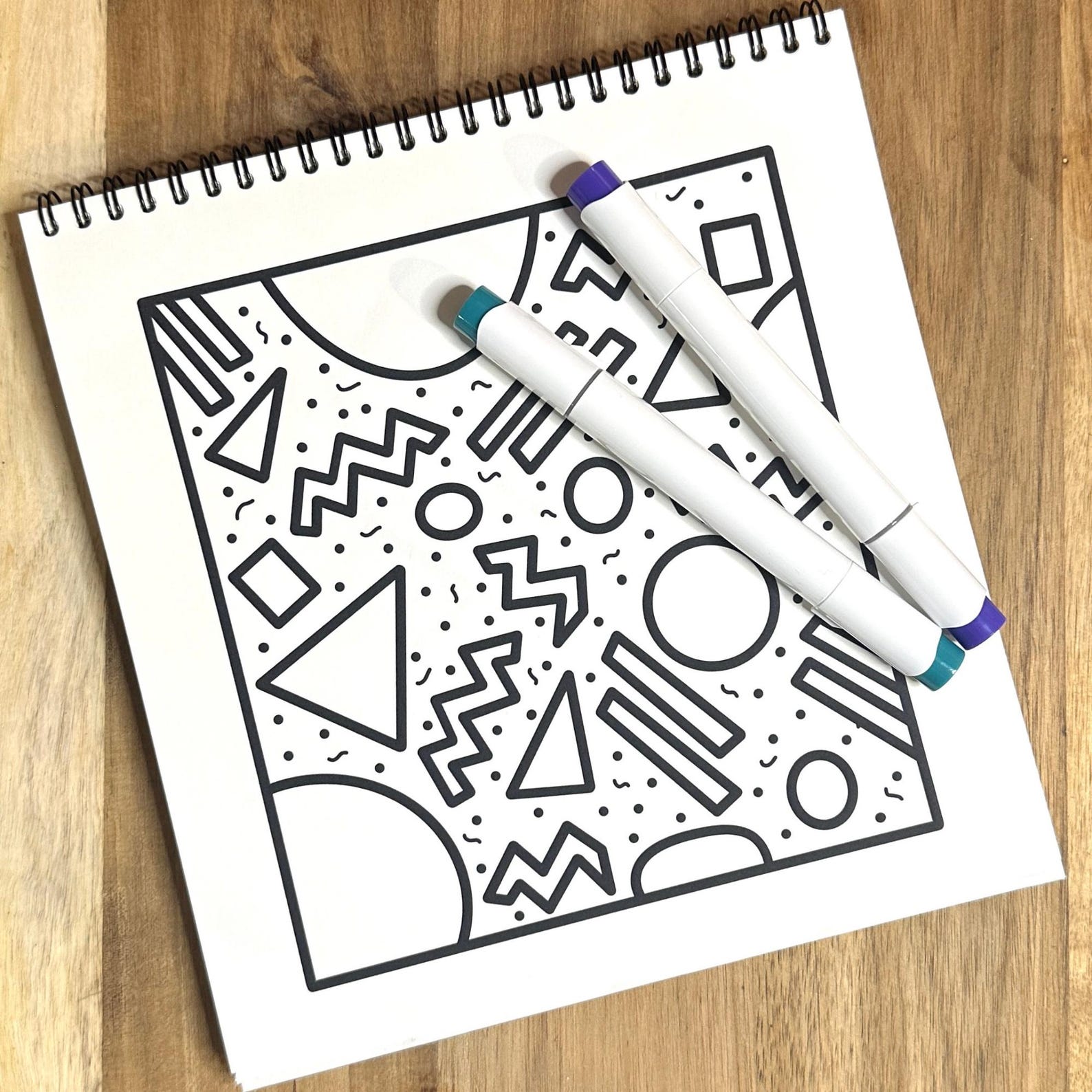 90's Coloring Book, Bold and Easy Coloring Book, Thick Lined Coloring ...