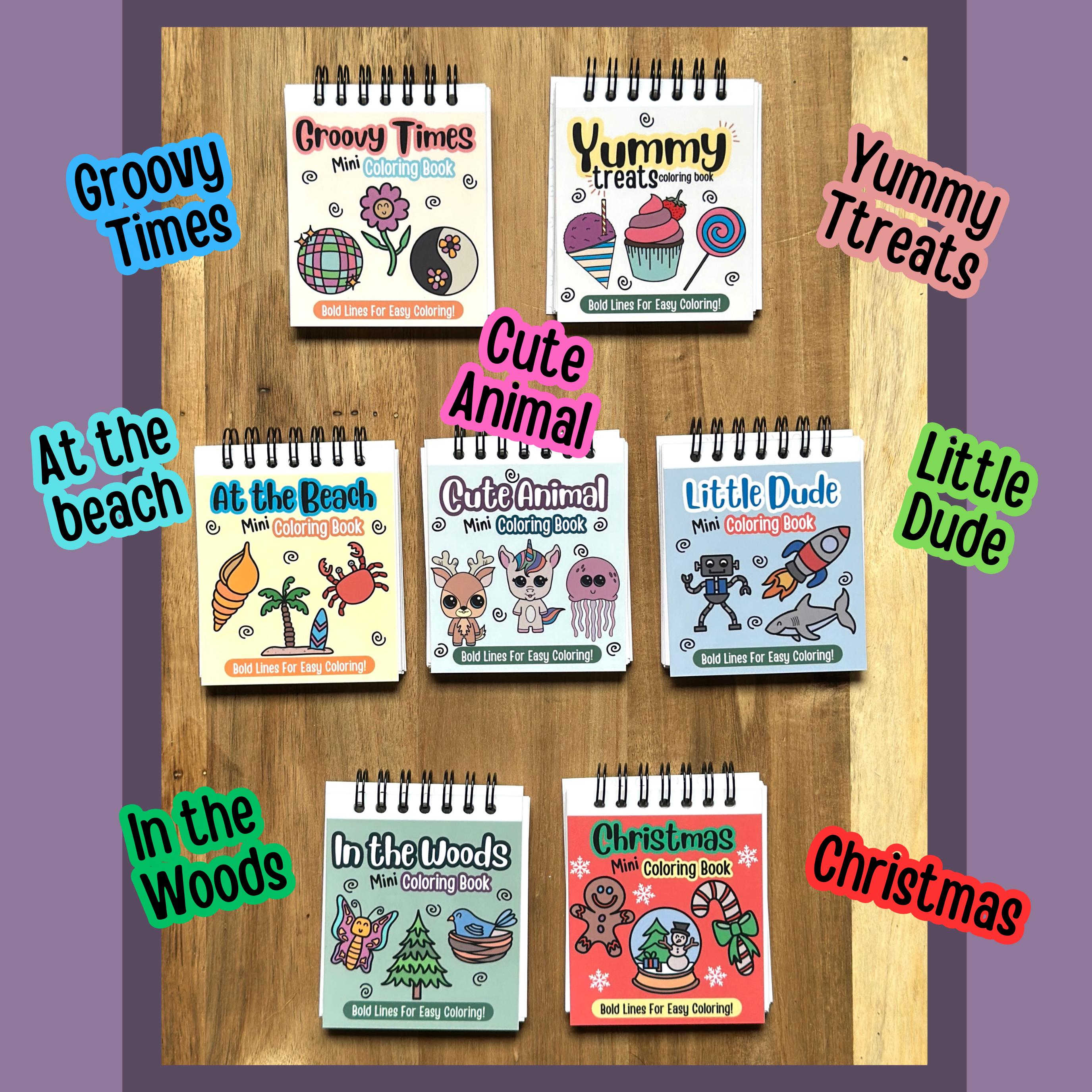 Mini Coloring Books, Travel Coloring Books, Stocking Stuffers, Kids ...