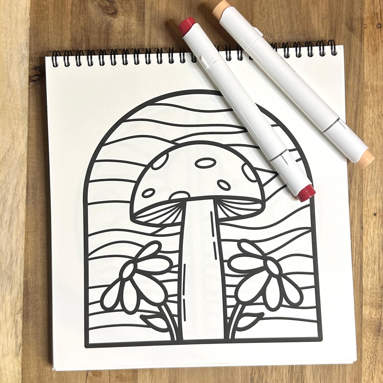 Boho Coloring Book, Bold and Easy Coloring Book, Thick Lined Coloring ...