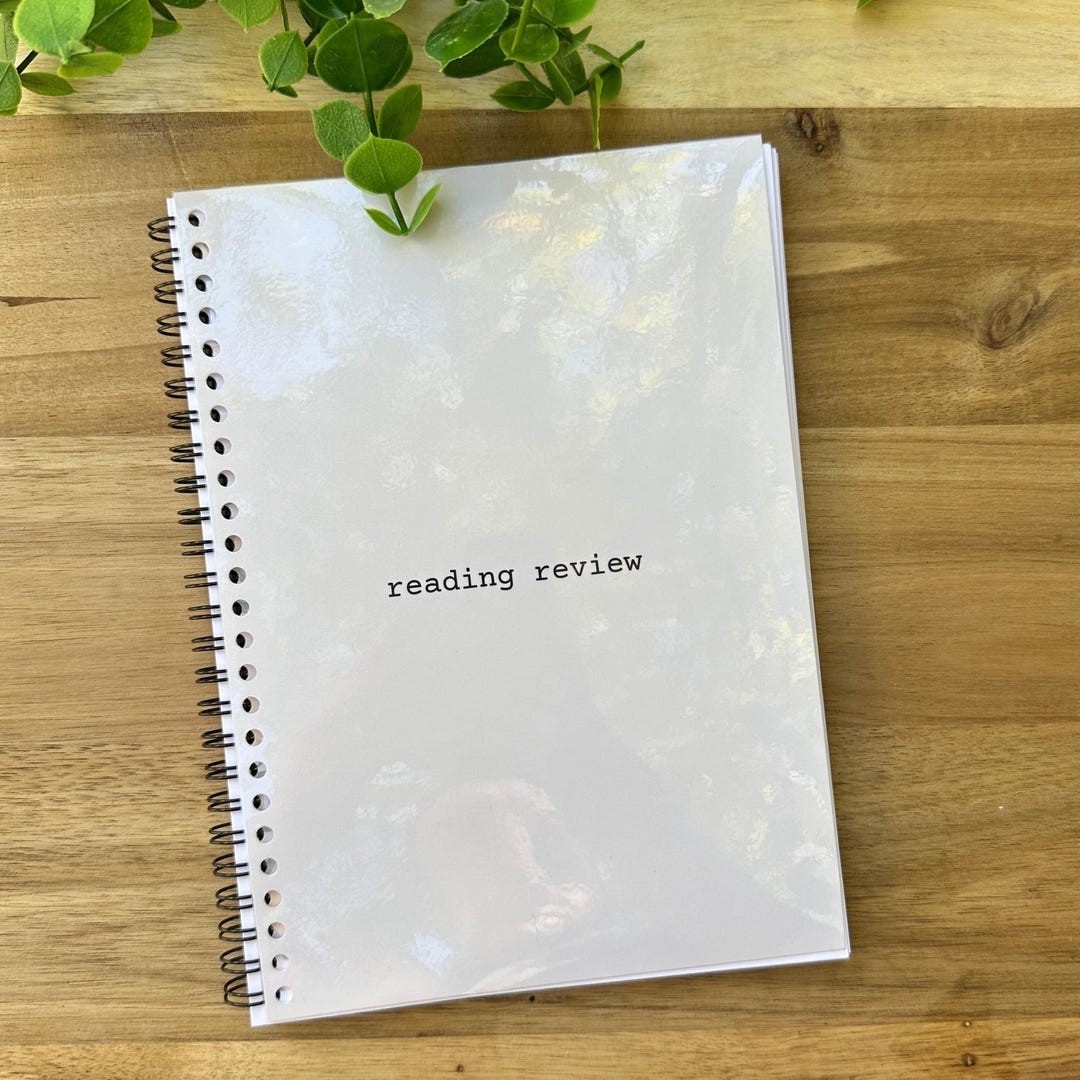 Minimalist Reading Review Book, Spiral Reading Review, Review Journal ...