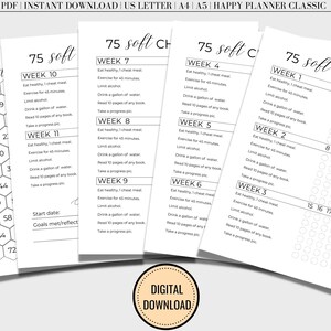 Editable 75 Soft Challenge Printable, 75 Soft Tracker, 75 Soft ...
