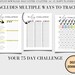 75 Day Challenge Bundle Printable, 75 Day Tracker, 75 Challenge ...