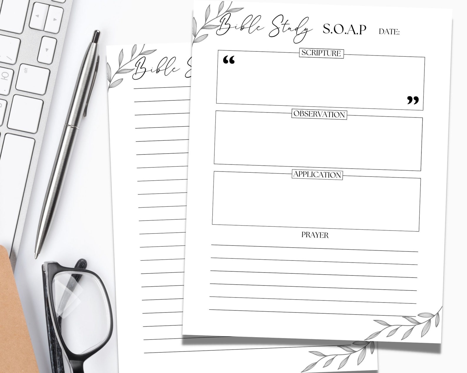 Bible Study Guide Printable, SOAP Bible Study Template, Minimalist ...