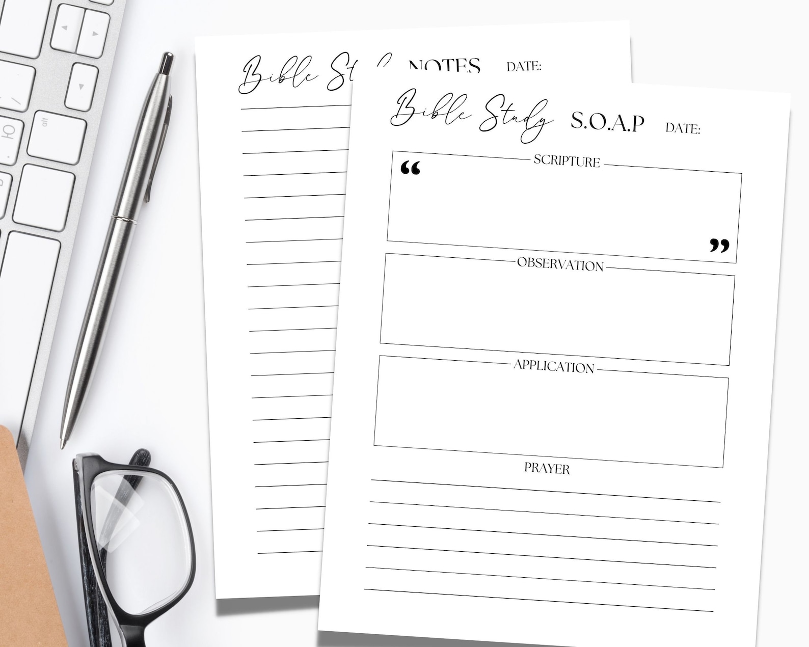 Bible Study Guide Printable, SOAP Bible Study Template, Minimalist ...