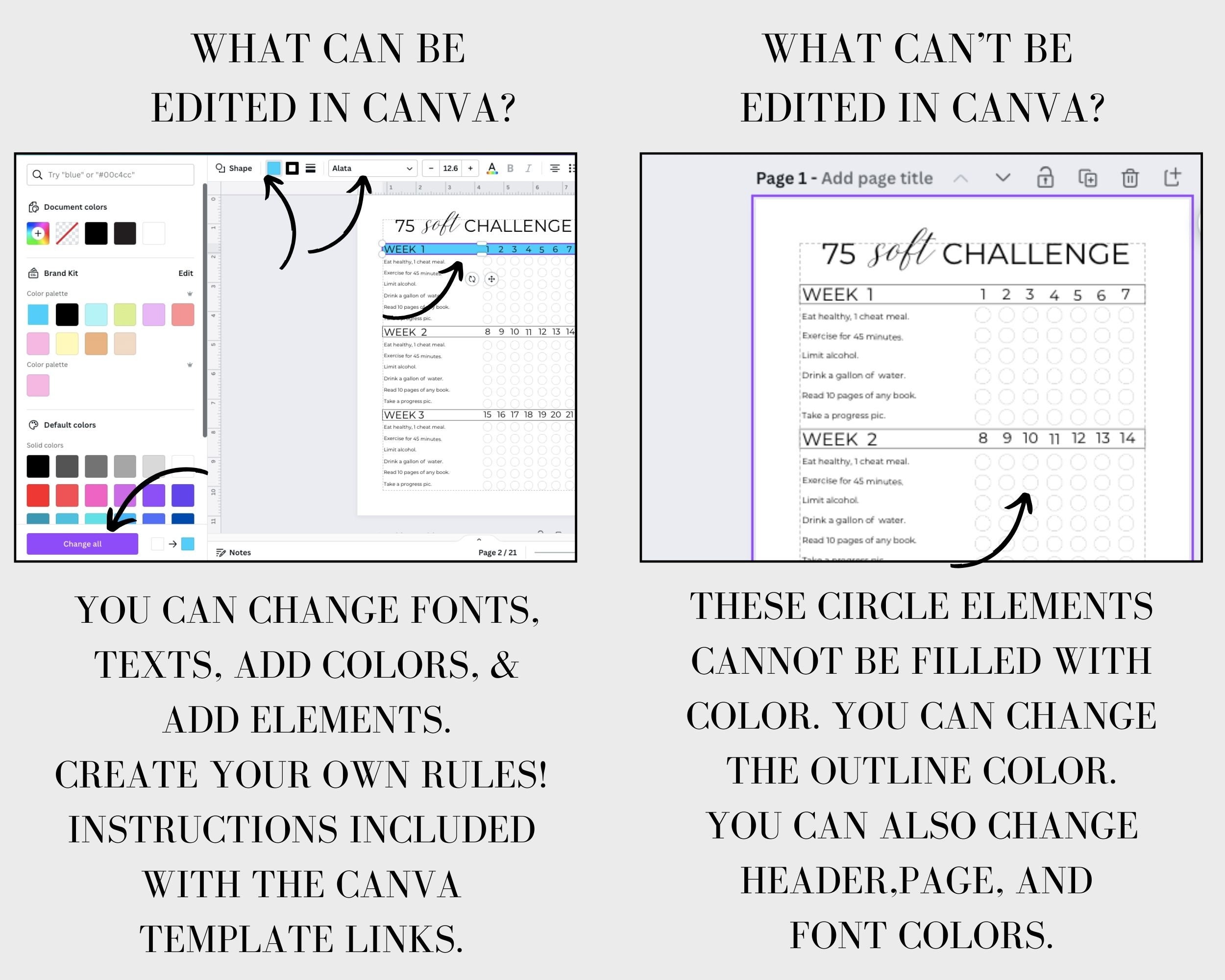 Editable 75 Mom Challenge Printable, 75 Mom Tracker, 75 Mom Printable ...