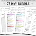 75 Day Challenge Bundle Printable, 75 Day Tracker, 75 Challenge ...