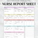 Nurse Report Sheet Med Surg, Nursing Brain, Hourly Layout Day & Night ...