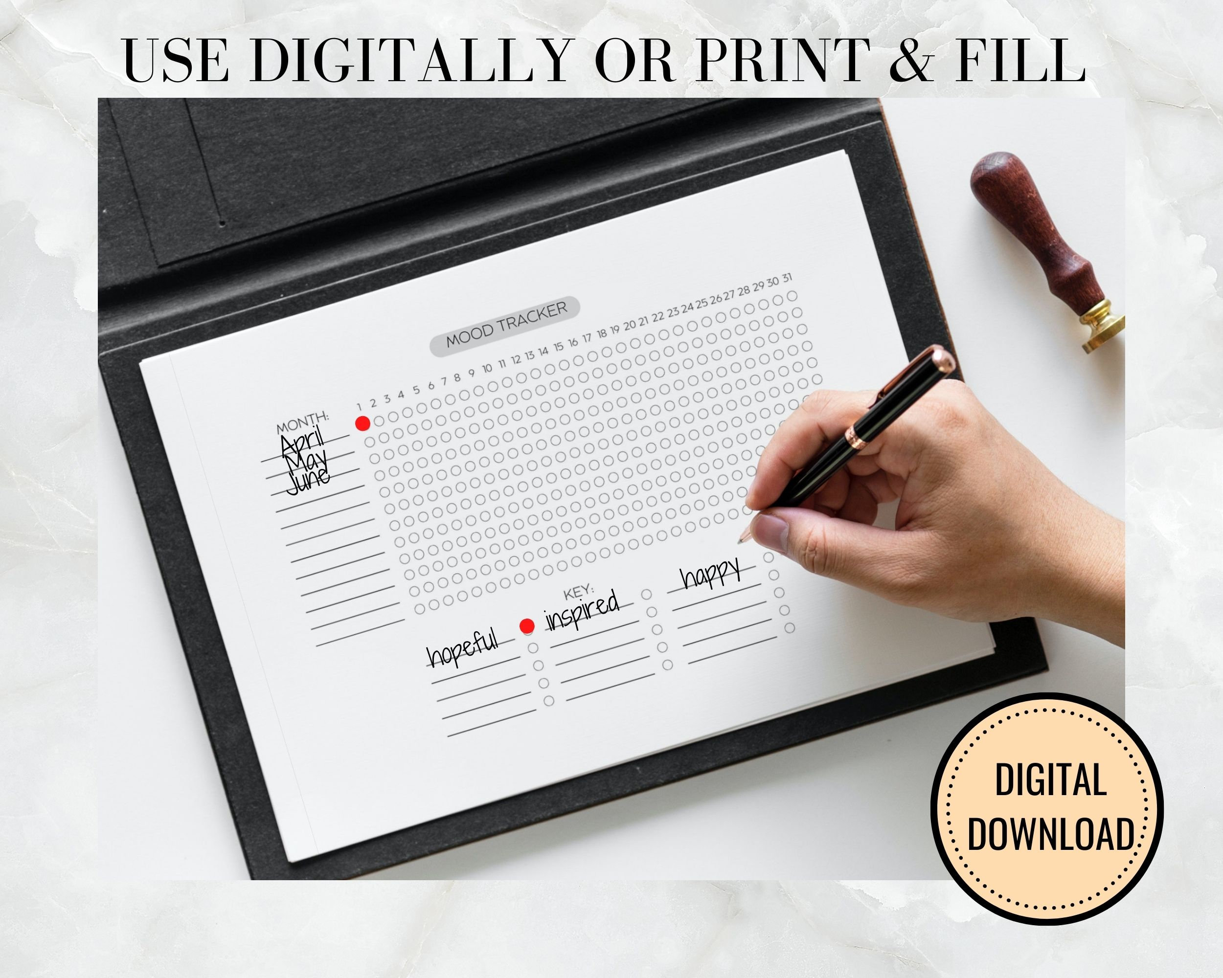 Self-care Mindfulness Printable Planner Tracker, Self Care Checklist ...