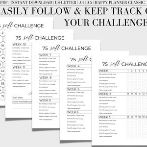 Editable 75 Soft Challenge Printable, 75 Soft Tracker, 75 Soft ...
