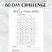 60 Day Challenge Printable, 60 Day Goal Tracker, Monthly Goal Planner ...
