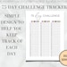 75 Day Challenge Printable, 75 Day Tracker, 75 Challenge Printable, 75 ...