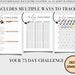 75 Day Challenge Bundle Printable, 75 Day Tracker, 75 Challenge ...