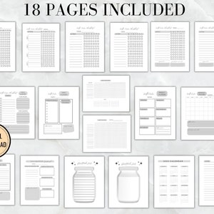 Self-care Mindfulness Printable Planner Tracker, Self Care Checklist ...