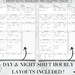 Nurse Report Sheet Med Surg, Nursing Brain, Hourly Layout Day & Night ...