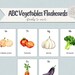 26 ABC Vegetables Flashcards Printable Alphabet Cards Vegetables ...