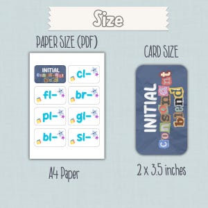 Initial Consonant Blend Words Flashcards Printable Montessori Phonic ...