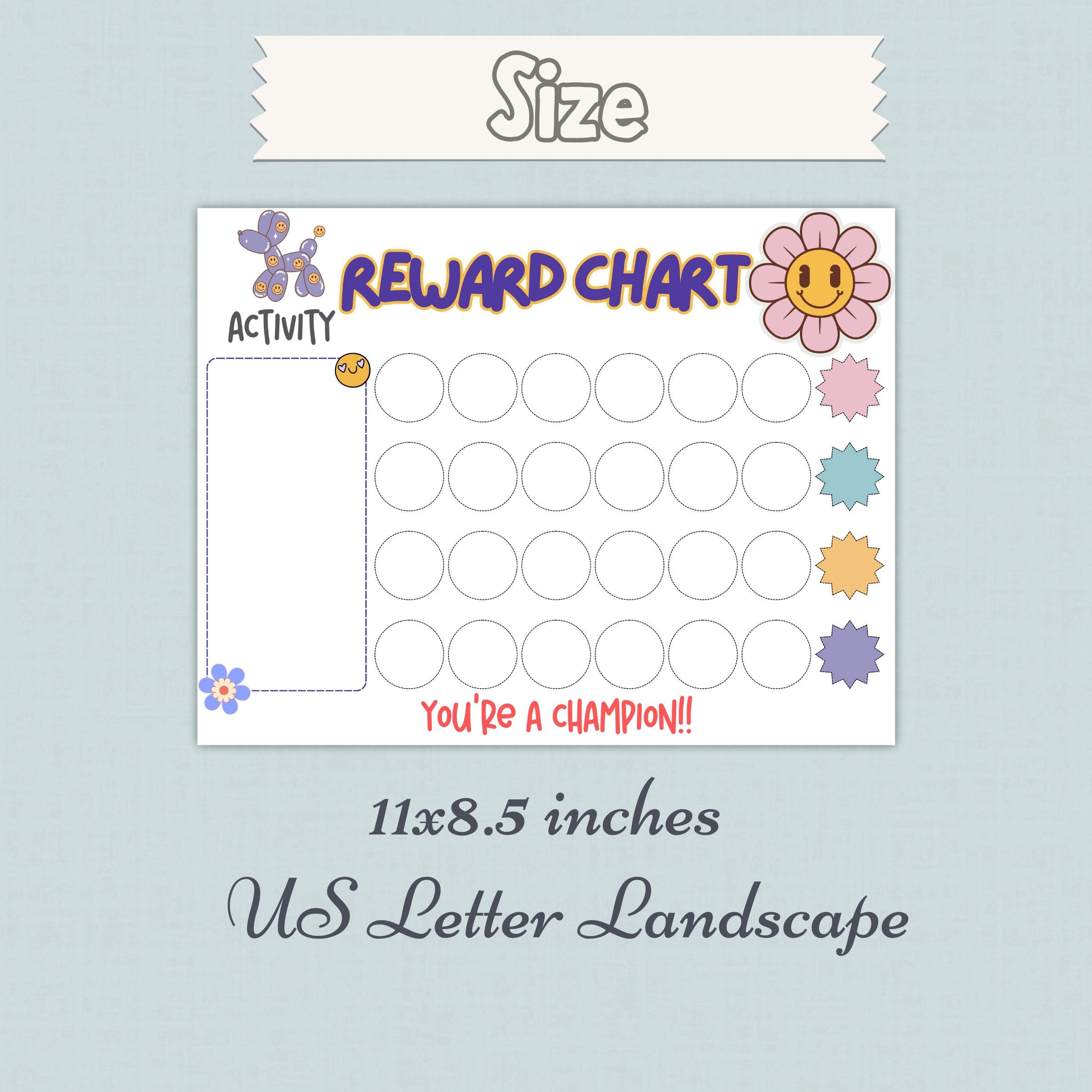 Reward Charts for Motivating Kids Printable Reward Charts Preschool ...