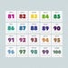 Numbers Flashcards 100 Numbers Printable Bilingual Flashcard English ...