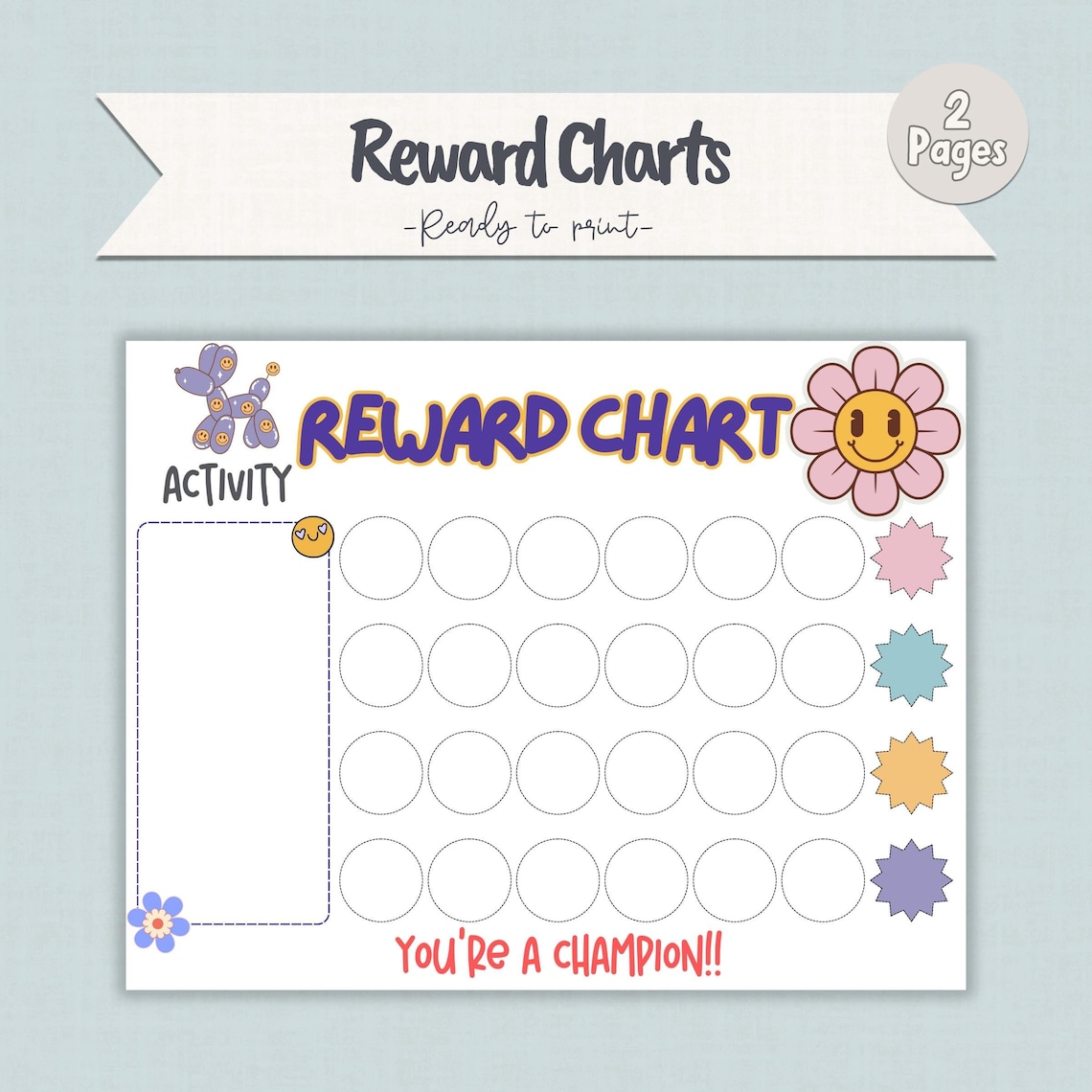 Reward Charts for Motivating Kids Printable Reward Charts Preschool ...
