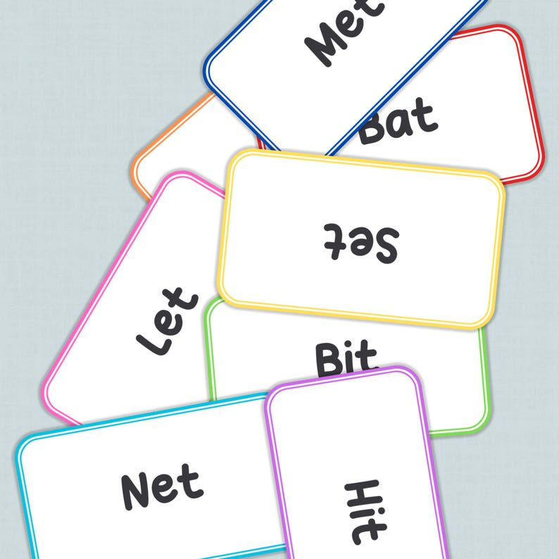 150 CVC Words Flashcards Printable Montessori Phonics Cards CVC Kid ...