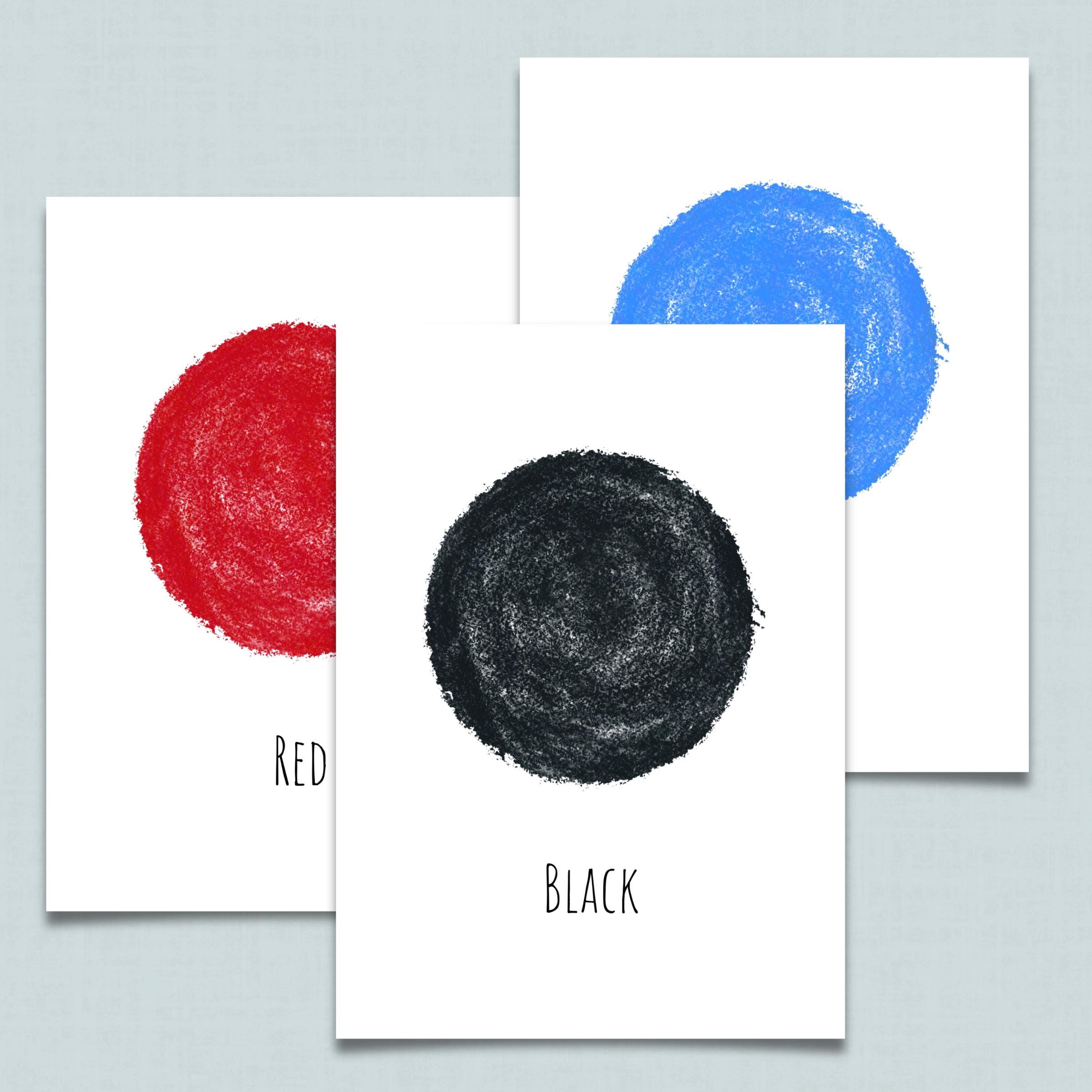 16 Crayon Color Flashcards Printable Montessori Cards Crayon Color ...