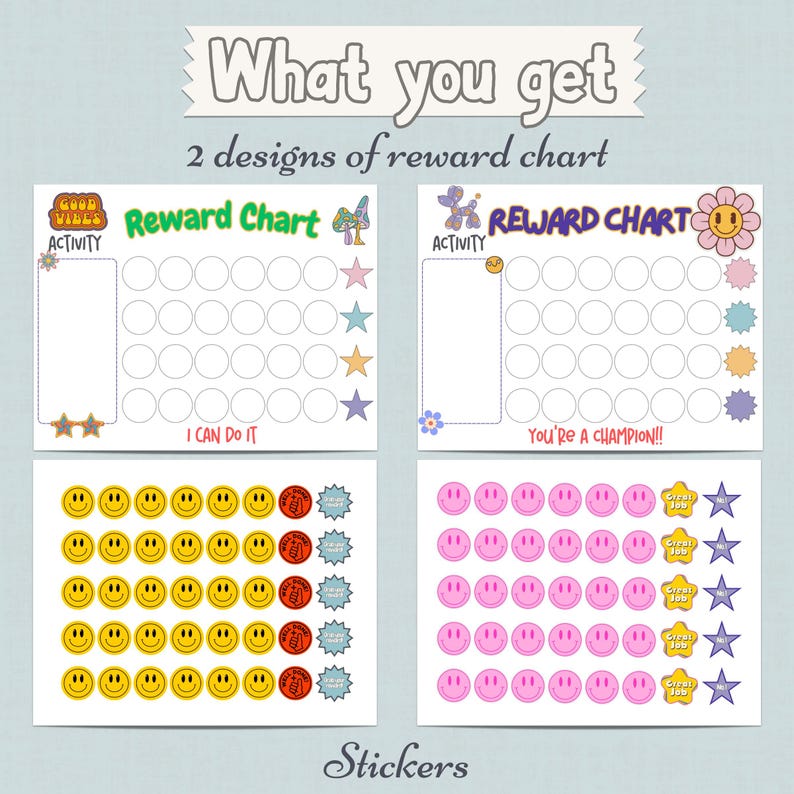 Reward Charts for Motivating Kids Printable Reward Charts Preschool ...
