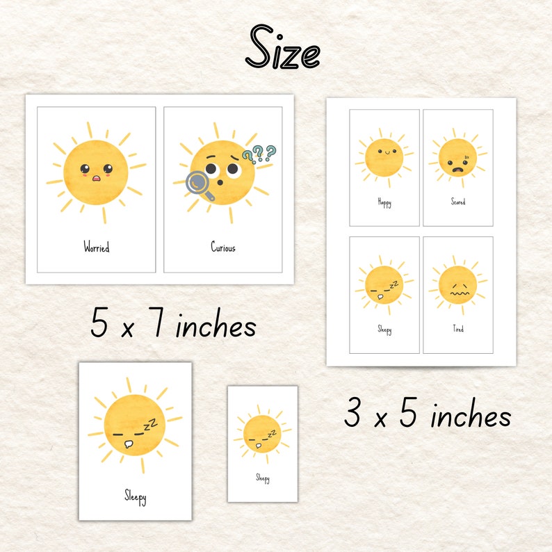 Emotions Flash Cards, Printable Card Emotions, Colorful Feelings Cards ...