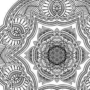 50 Pages Printing Mandala Coloring Book/ Mandala Desgin / Coloring ...