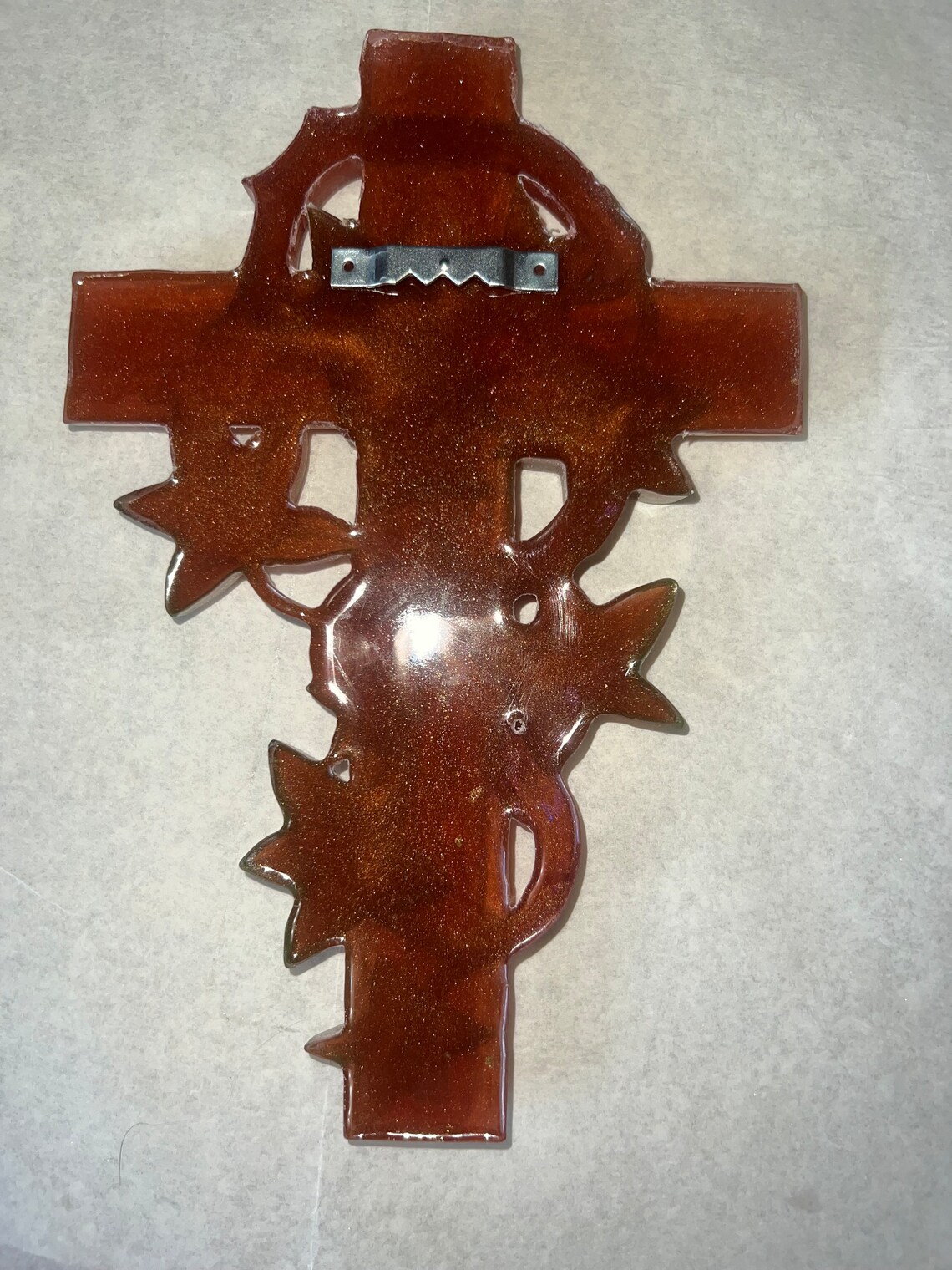 Cross With Ivy and Purple Sash Resin Cross Wall Hanging - Etsy