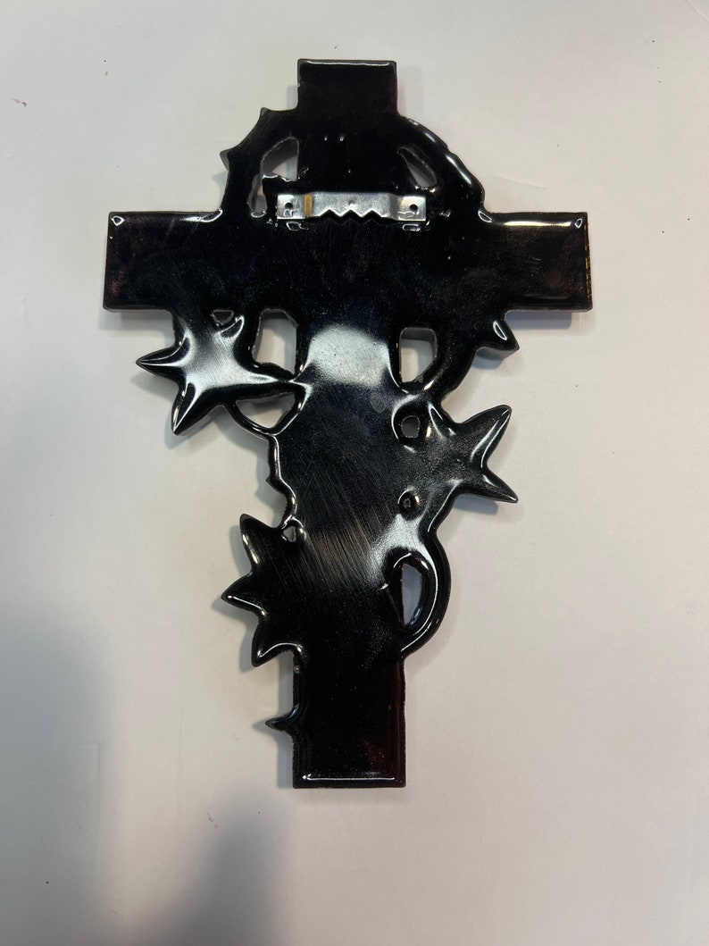 Cross With Ivy and Purple Sash Resin Cross Wall Hanging - Etsy