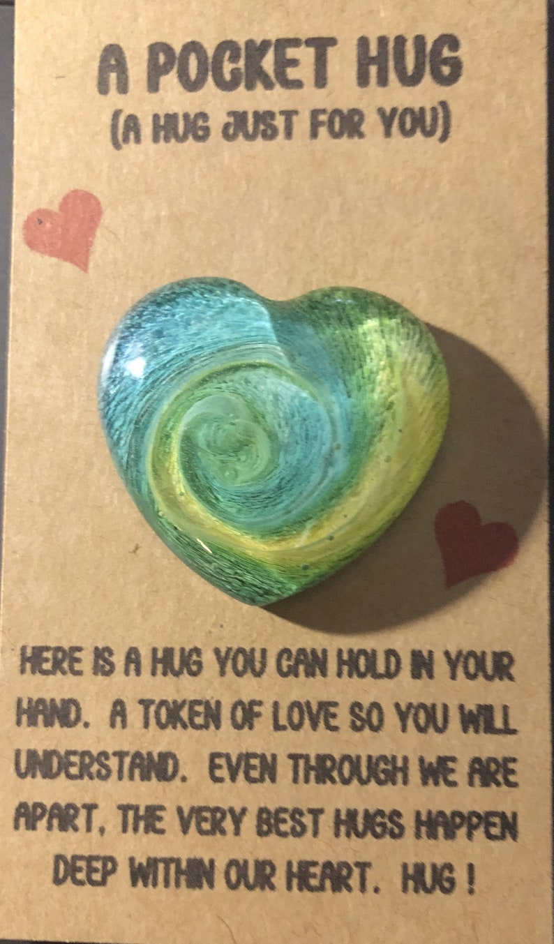 Pocket Hug: Resin Heart Keepsake - Anxiety & Sensory Relief - Etsy
