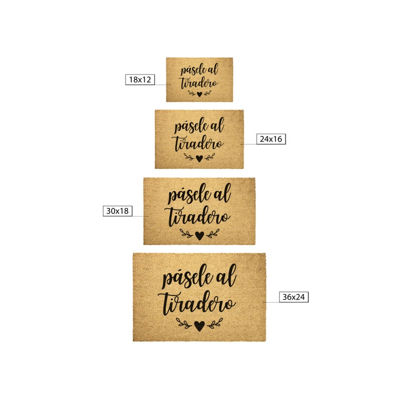 Pásele Al Tiradero Tapete, Spanish Door Mat, Funny Welcome Mat, Mexican ...