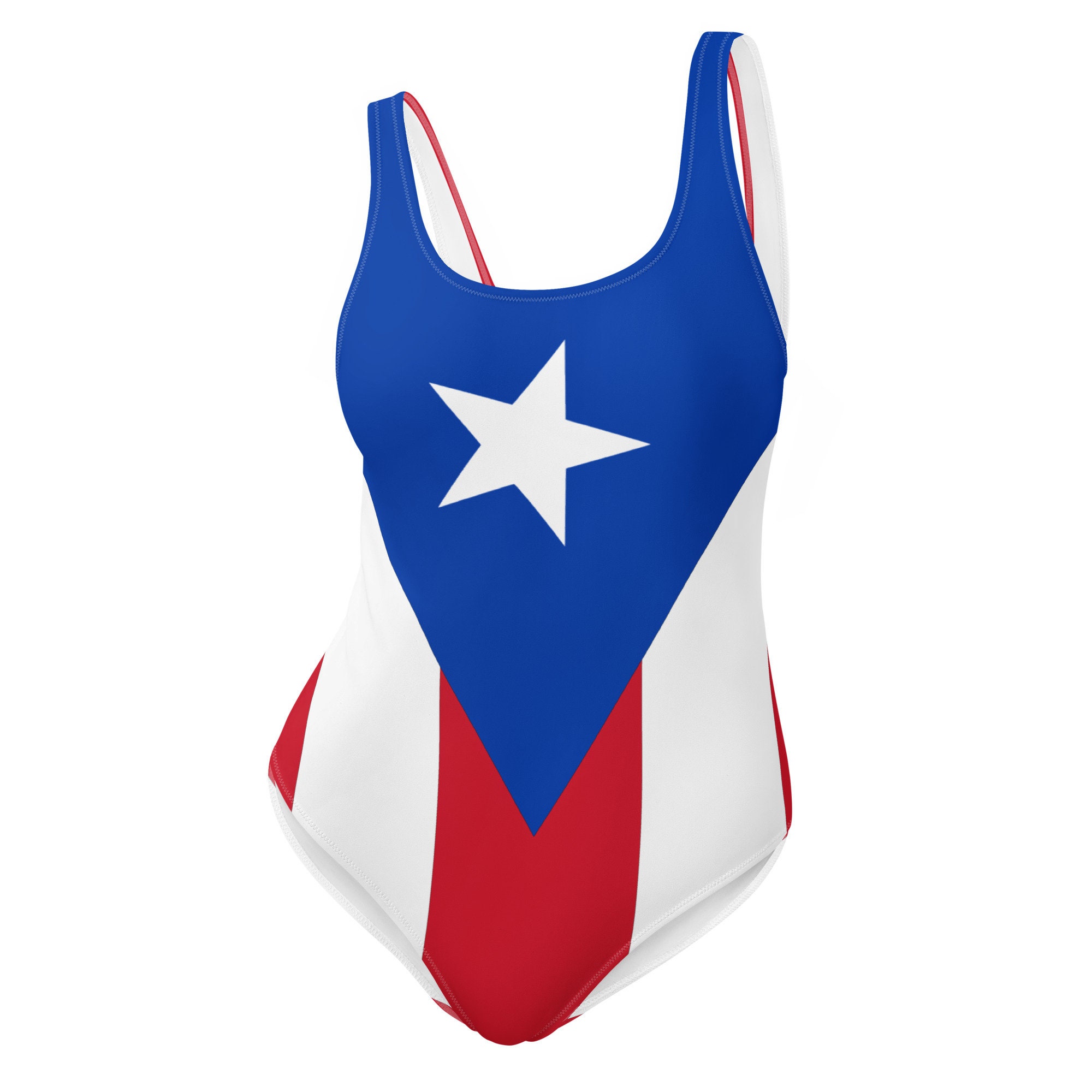 Puerto Rico Flag One-piece Swimsuit, Boricua Goddess Swimsuit, Bathing ...