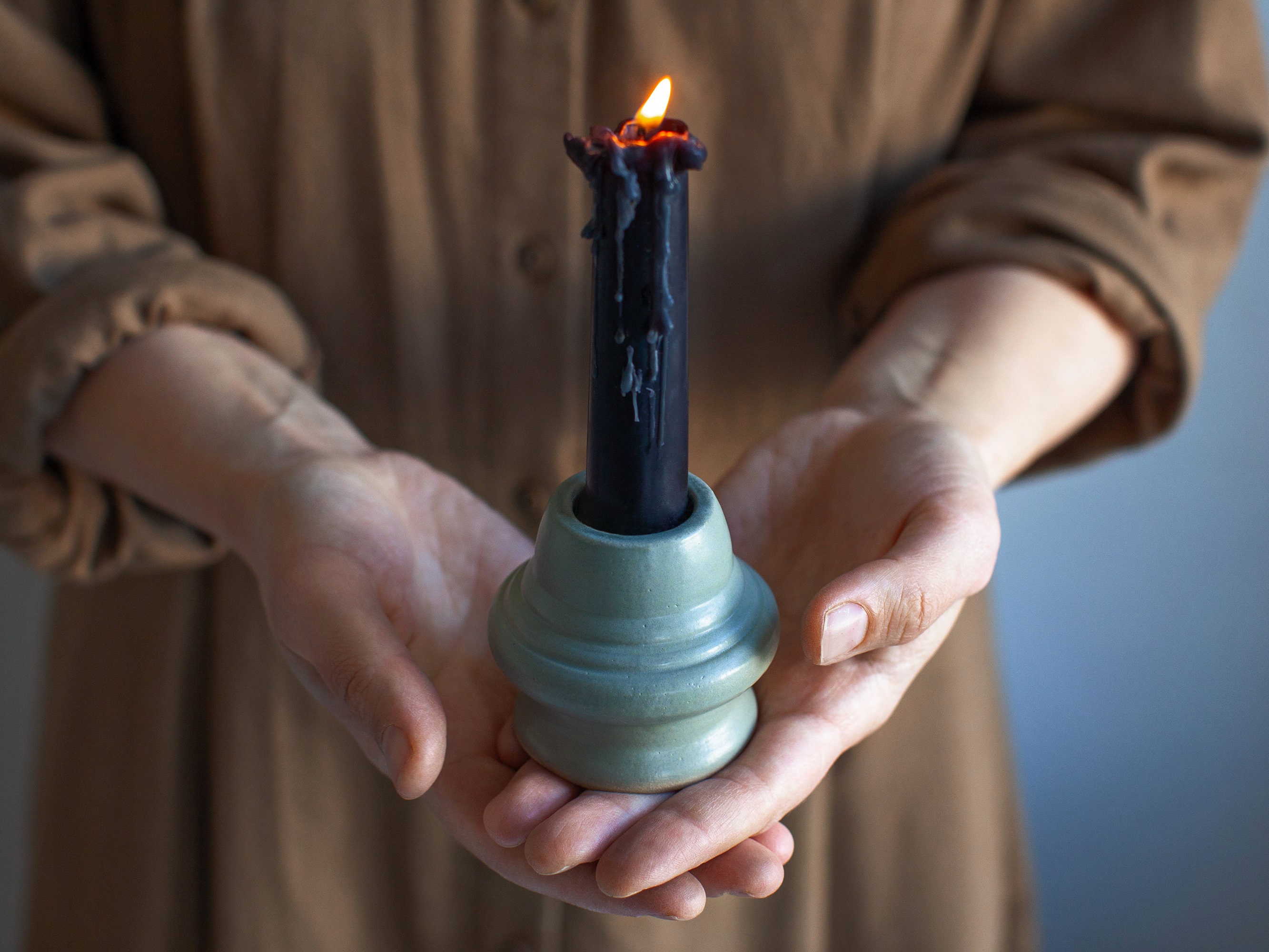 Handmade Candlestick Pottery - Etsy