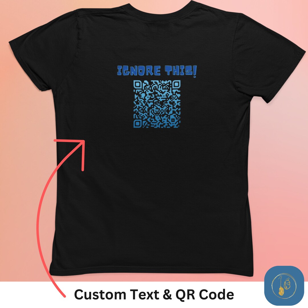 Custom QR Code Shirt Custom Business Promoting Shirt Trendy - Etsy