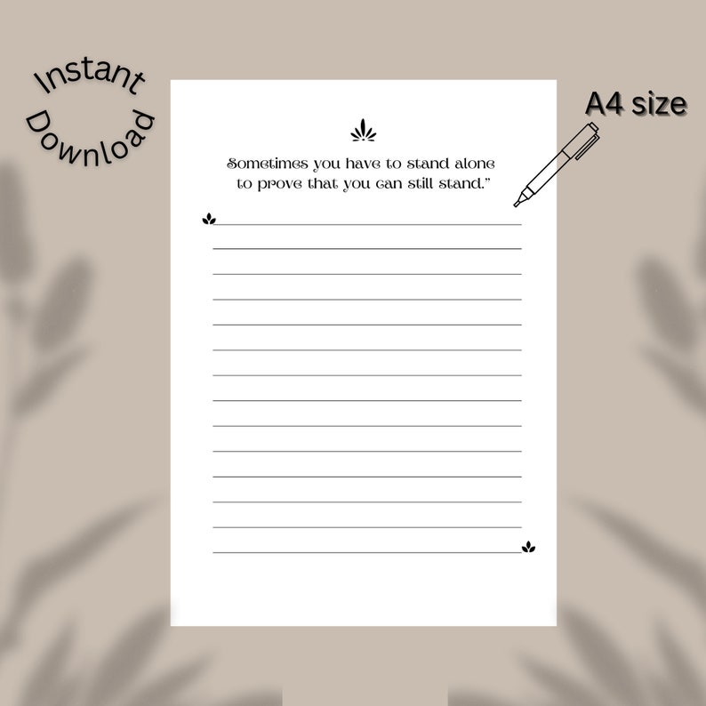 Printable Minimalist Notes, Printable Memo, Digital Download, Printable ...