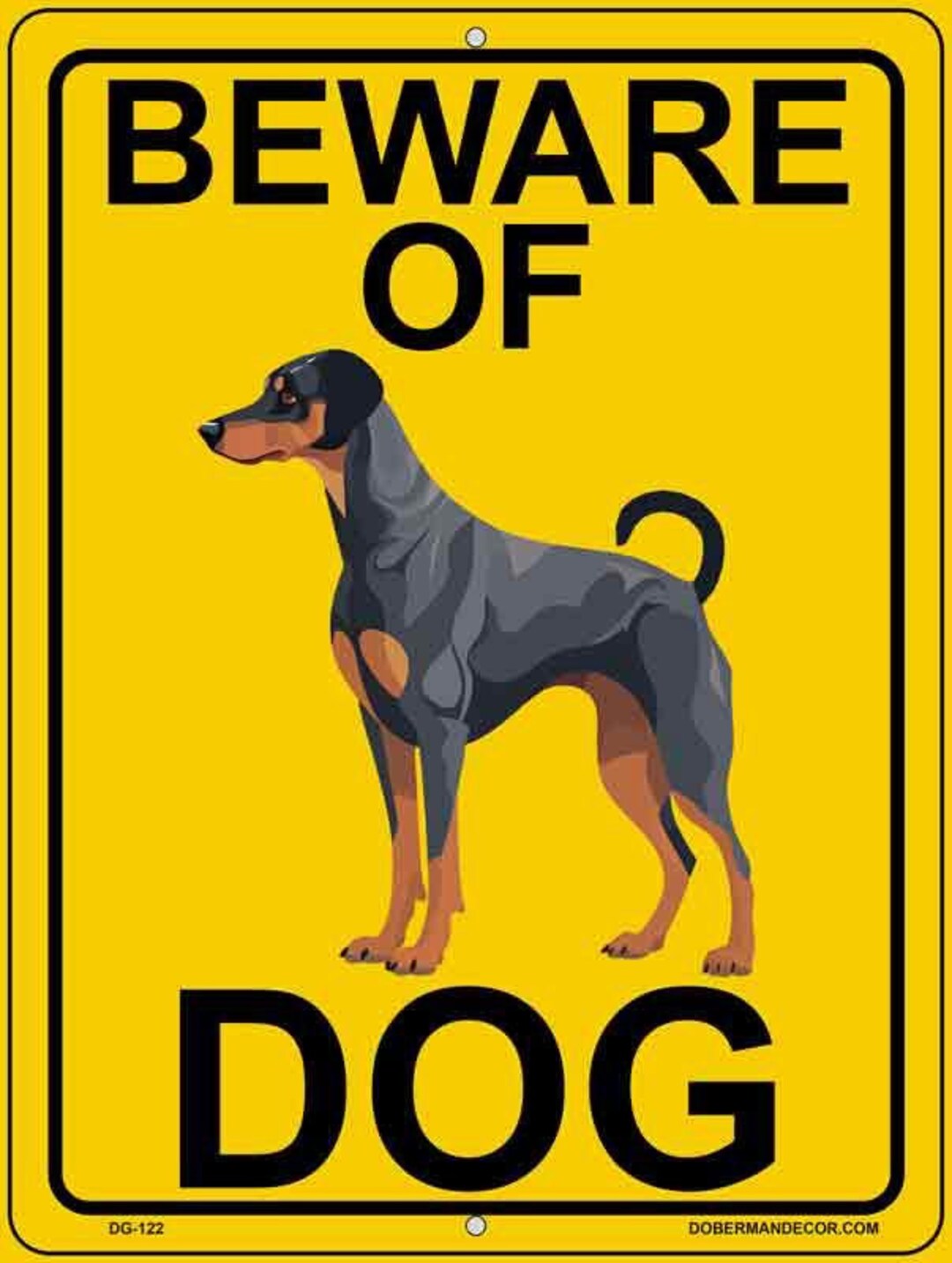DOBERMAN ALUMINUM SIGN DGS122 - Etsy
