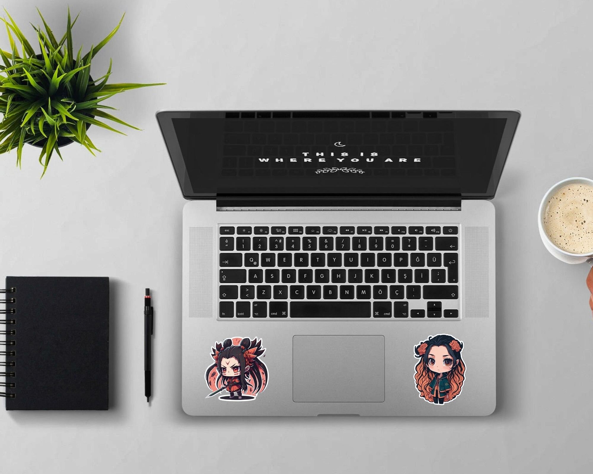 Adorable Demon Girl Stickers Sticker Png-bundle, Cute Demon Girl Png ...