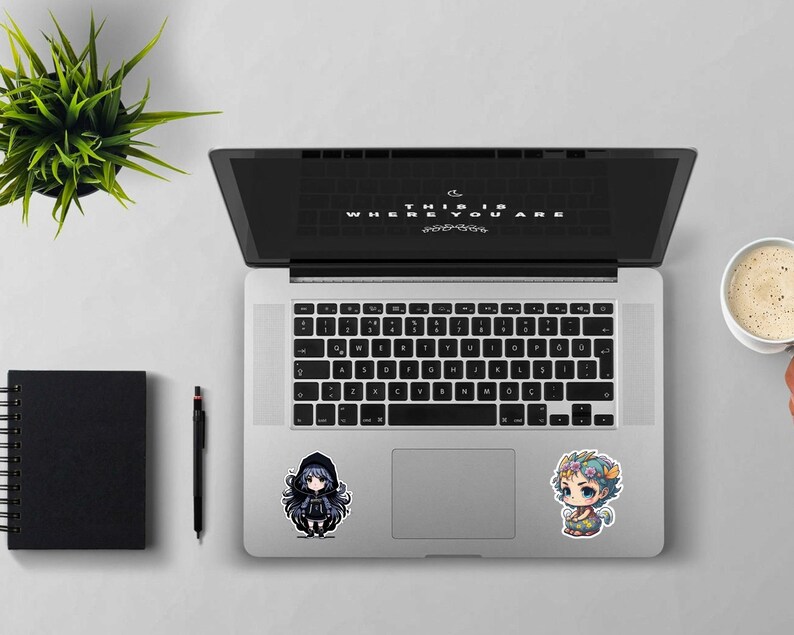 Cute Chibi Girl Sticker Bundle, Kawaii Anime Sticker Sheet Template ...