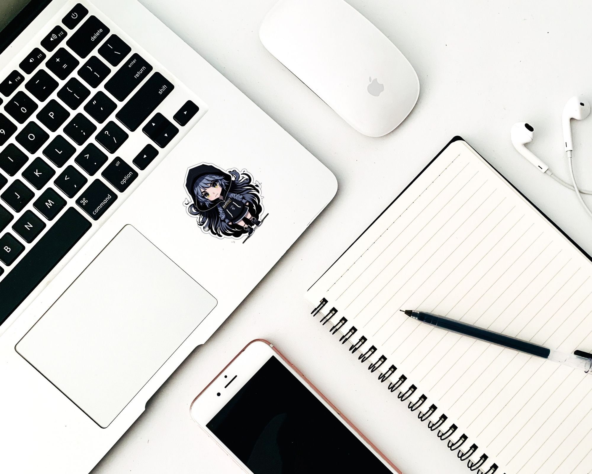 Cute Chibi Girl Sticker Bundle, Kawaii Anime Sticker Sheet Template ...