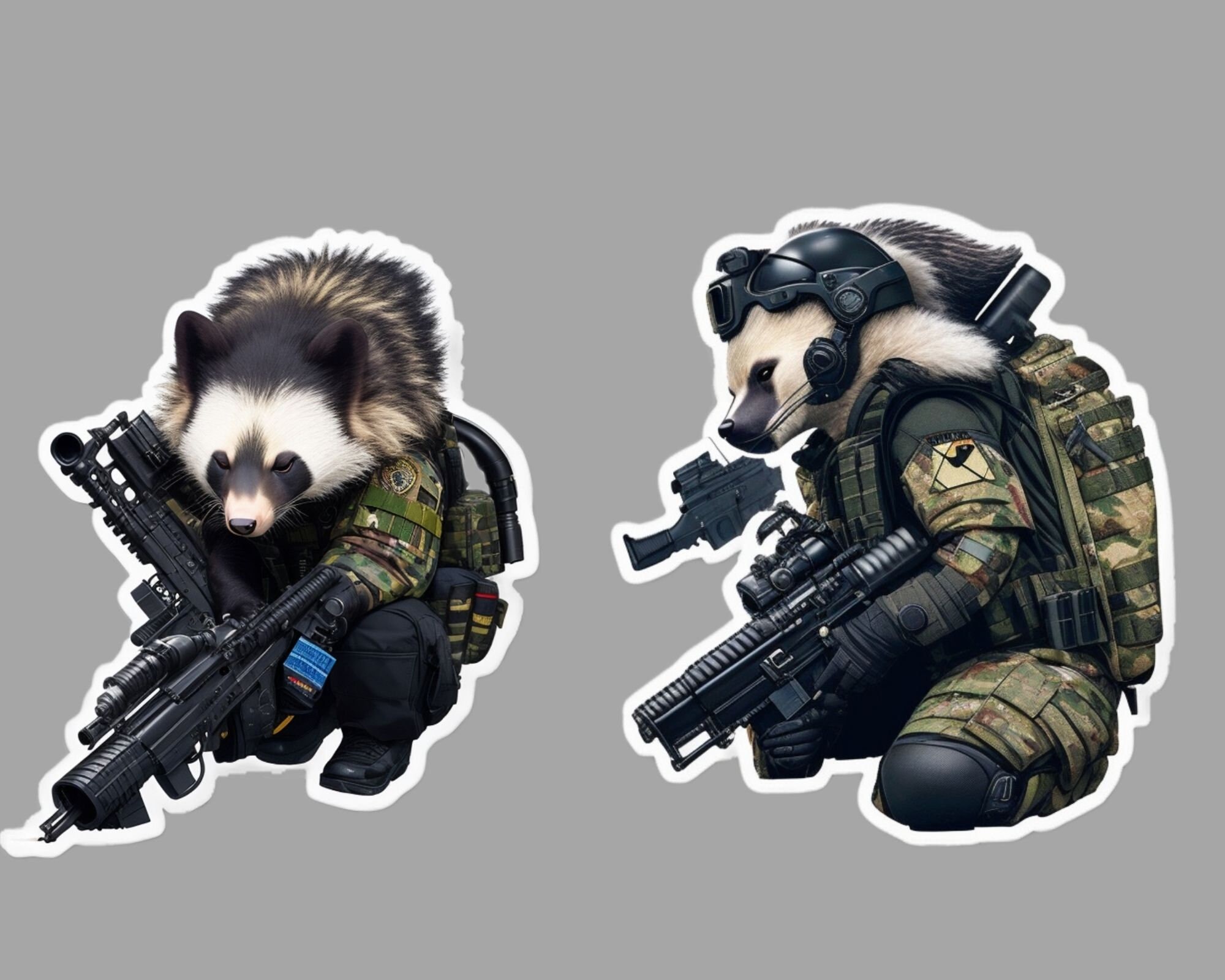 Fearless Honey Badger Sticker, Honey Badger Sticker, PNG Stickers ...