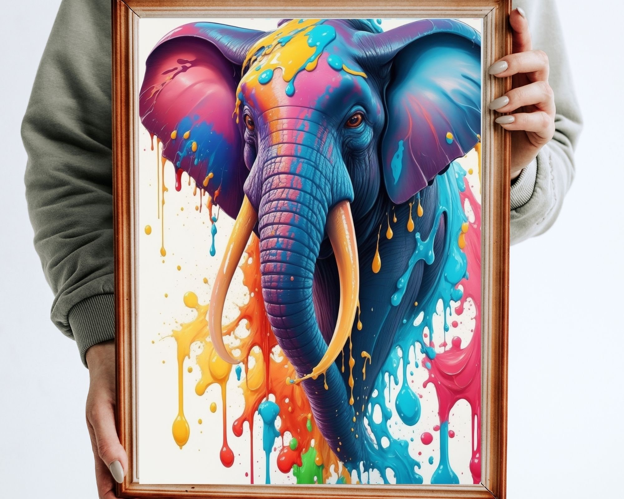 Animal Splash Art Bundle, Splash Art, Wall Art, AI Art, Digital ...