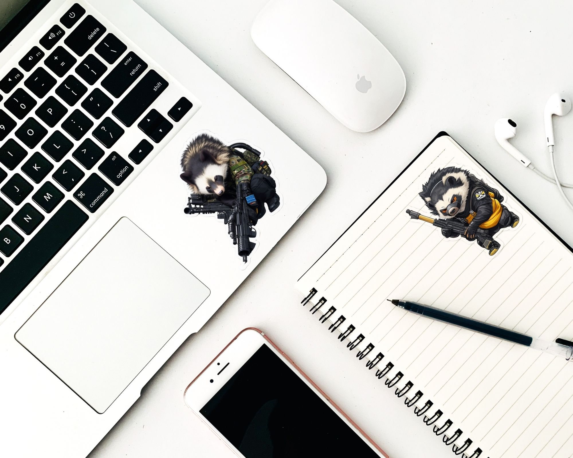 Fearless Honey Badger Sticker, Honey Badger Sticker, PNG Stickers ...