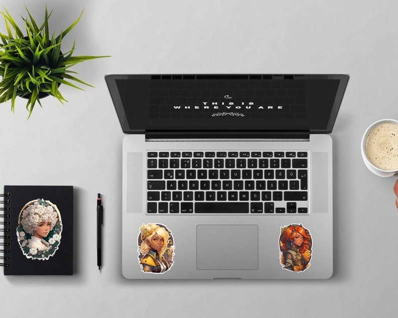 Printable Pretty Woman Headshot AI Sticker 15 Different - Etsy