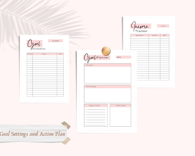 20+ Blush Pink Planner Templates Canva, Productivity Planner Templates ...