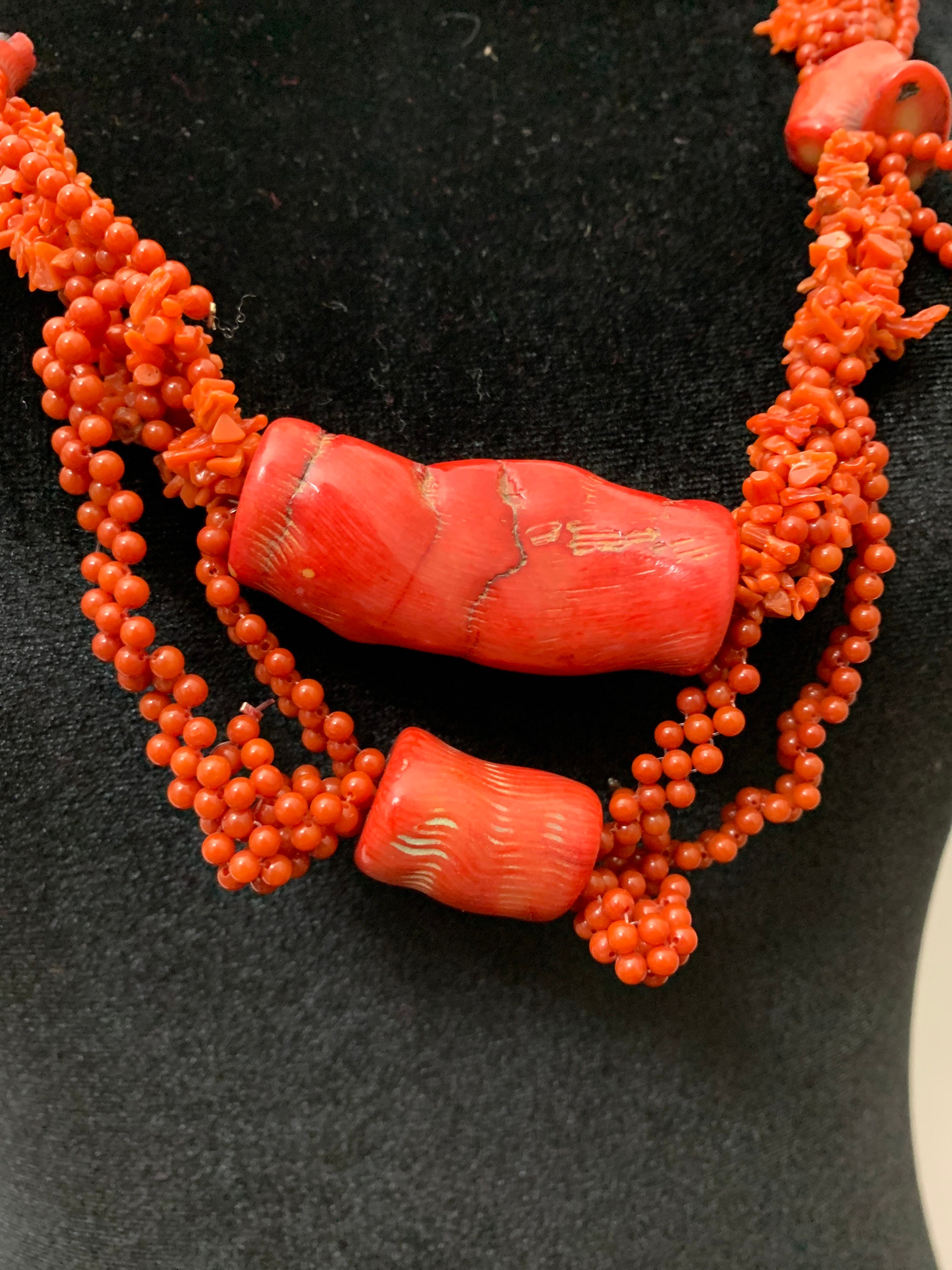 Antique Tibetan Red Coral Necklace and Bracelet - Etsy