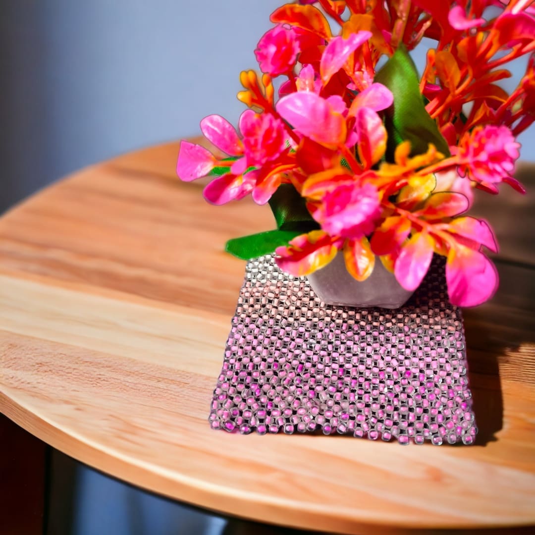 Square Bead Coaster,tea Coaster,coasters,decorative Coaster,gift for ...