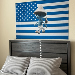 Smurf Cat Meme American USA Flag - Etsy